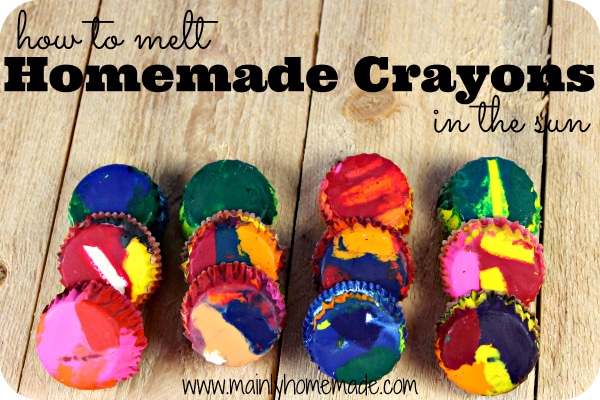 How to Melt Homemade Crayons in the Sun