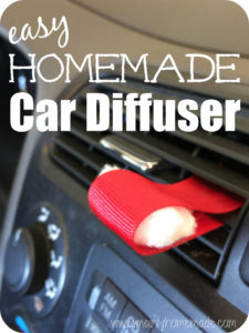 Easy Homemade Car Diffuser for Essential Oils