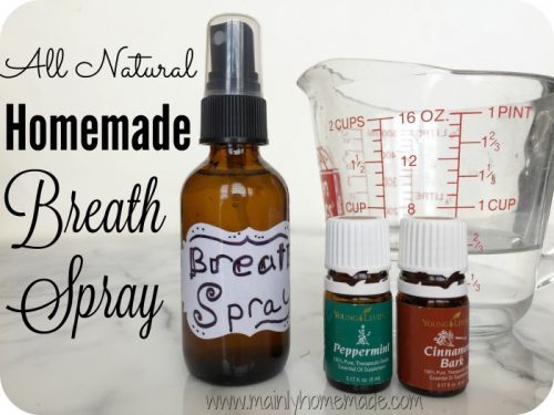 How to Make All Natural Homemade Breath Spray