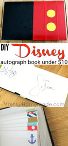 Easy DIY Autograph Book For Disney Less Than Ten Dollars