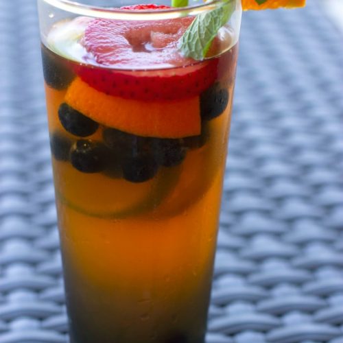 Summer Sparkling Rainbow Tea Cocktail Recipe for Entertaining
